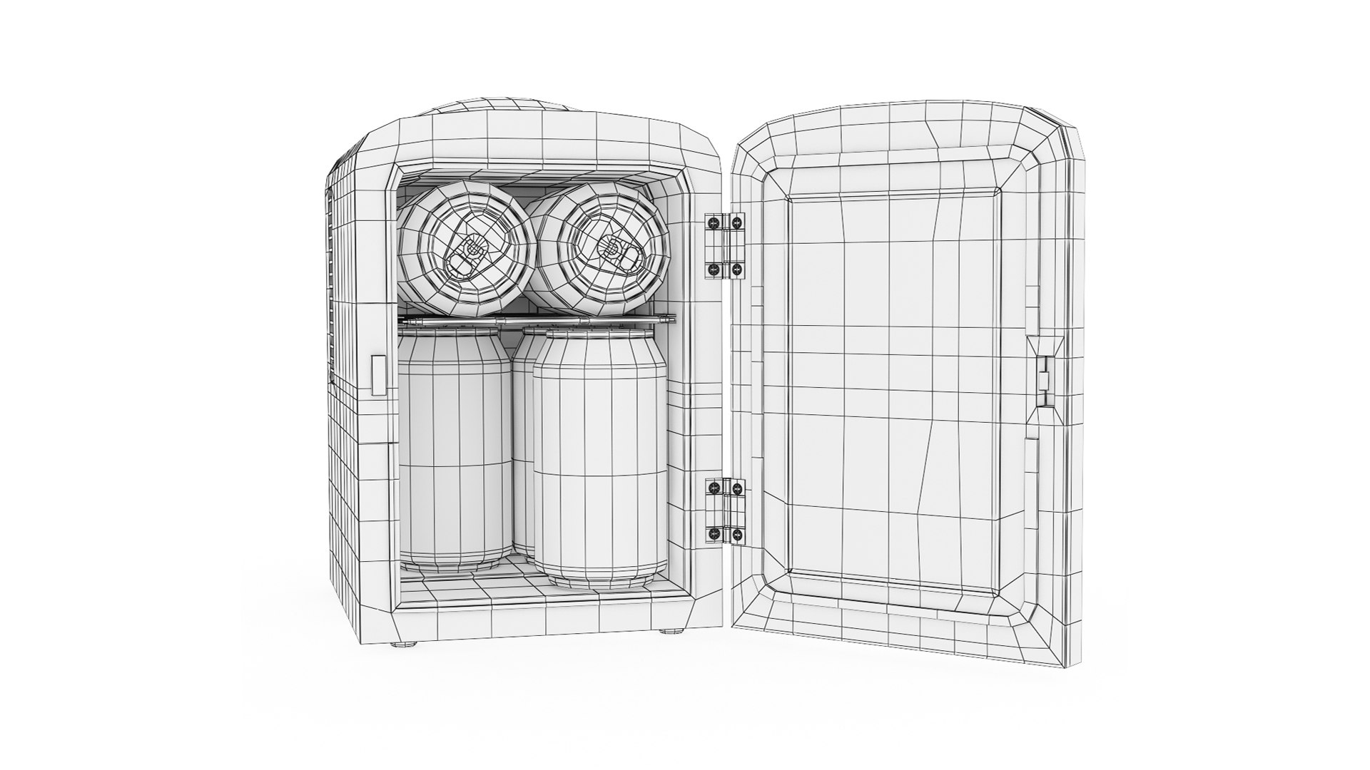 Mini fridge 3D model - TurboSquid 1650990