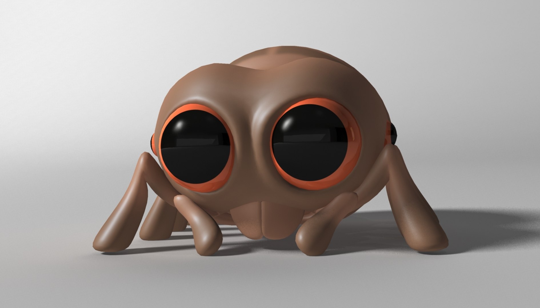 Cute Cartoon Spider Rigged 3D Model - TurboSquid 1518088