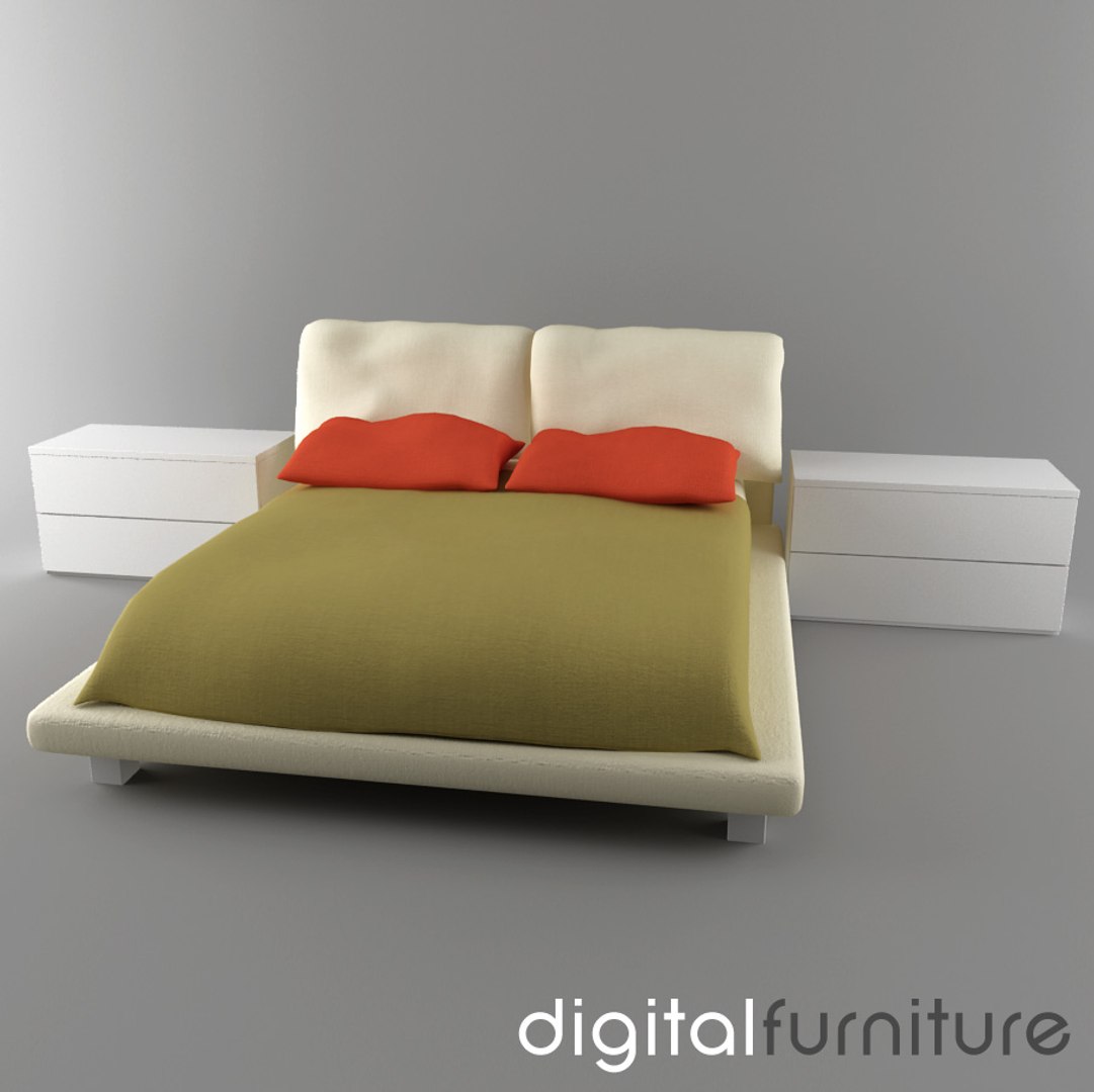 3ds max bed
