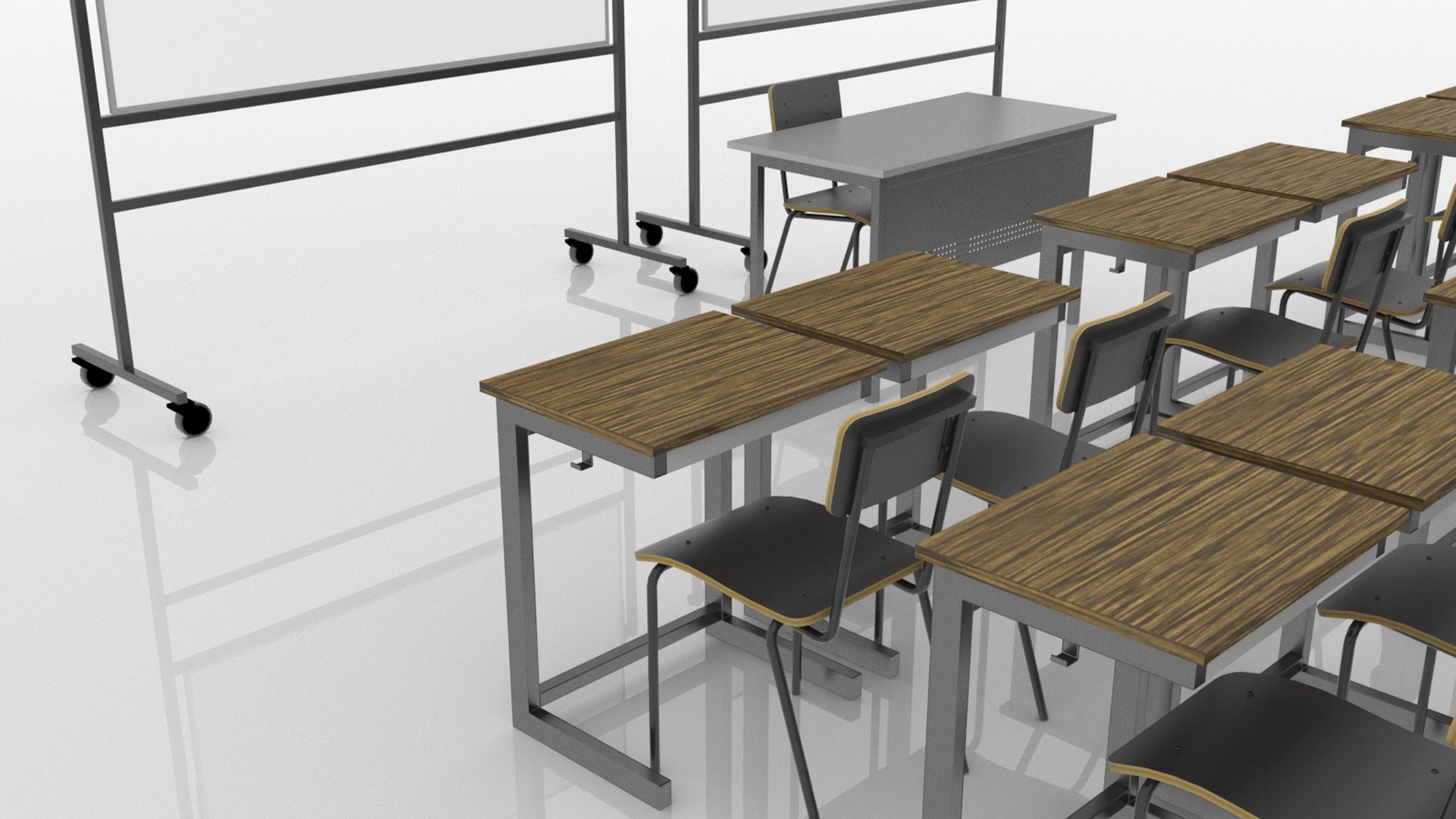 3D School Classroom Furniture - Complete SET Model - TurboSquid 1775856
