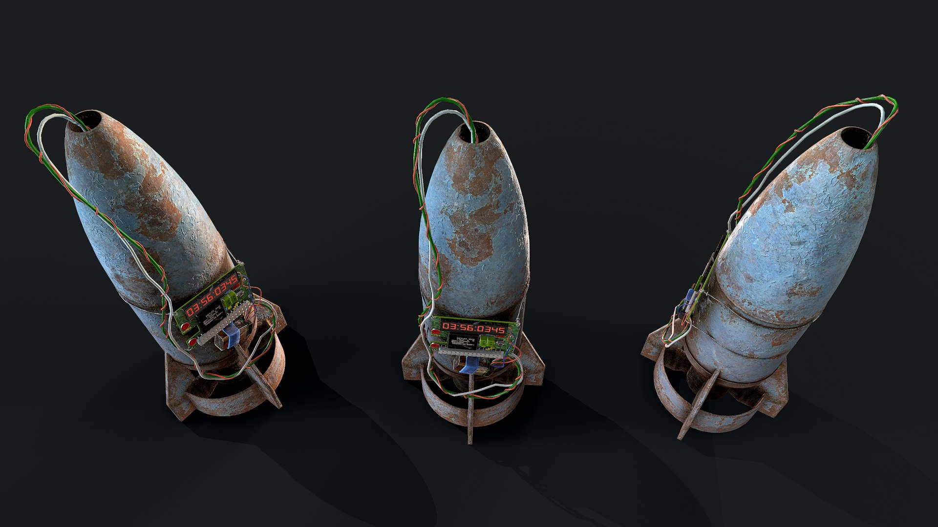 3D Aerial Bomb Model - TurboSquid 2156446
