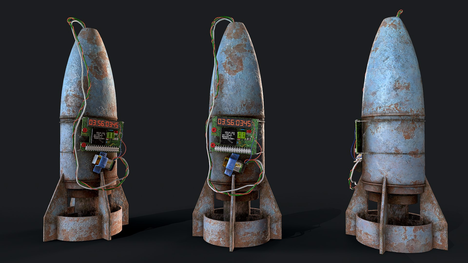3D Aerial Bomb Model - TurboSquid 2156446