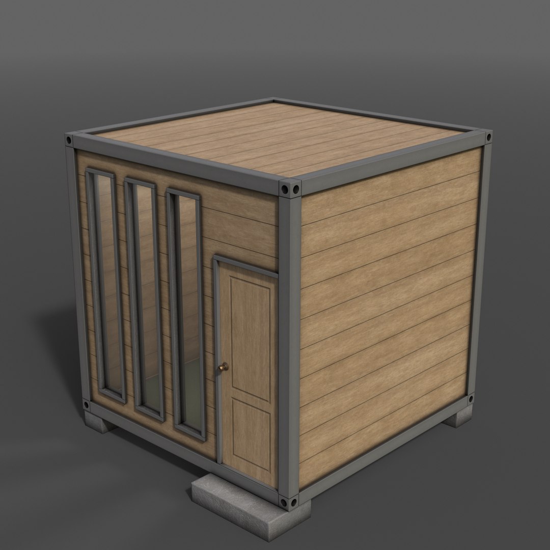 PBR Container House BC V4 3D Model - TurboSquid 2081668