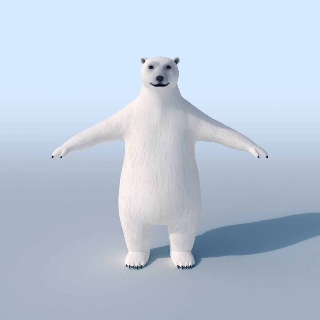 Humanoid Polar Bear 3D Model - TurboSquid 2102912