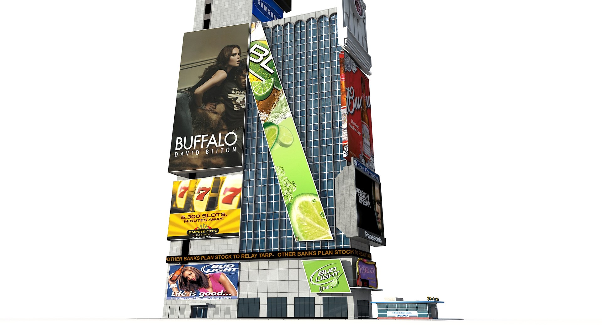 One Times Square Low Poly 3D - TurboSquid 1818272