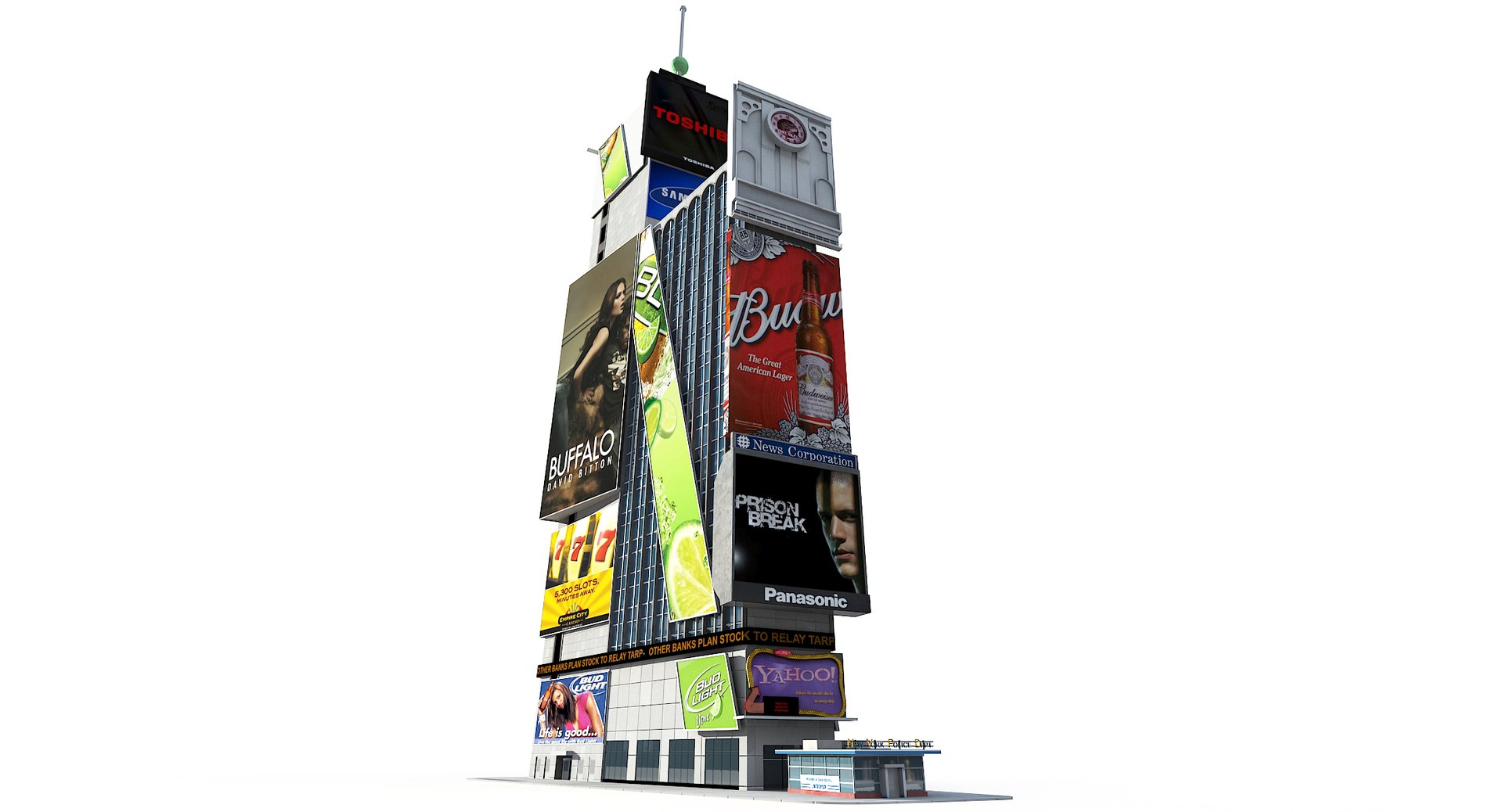 One Times Square Low Poly 3D - TurboSquid 1818272