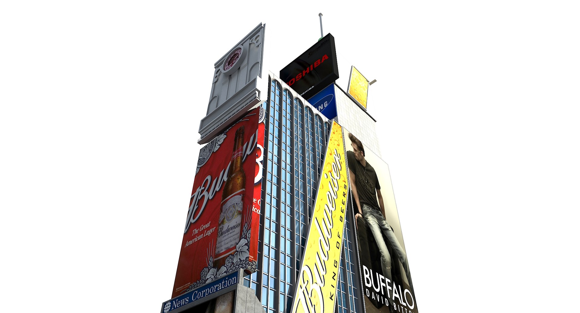 One Times Square Low Poly 3D - TurboSquid 1818272