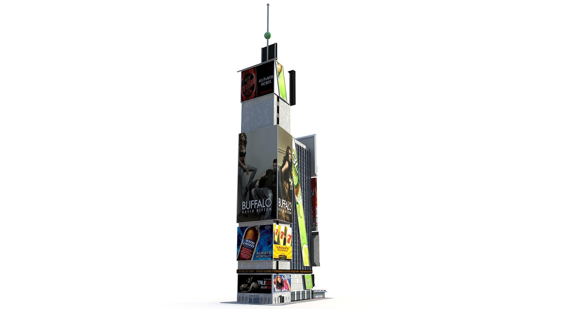 One Times Square Low Poly 3D - TurboSquid 1818272
