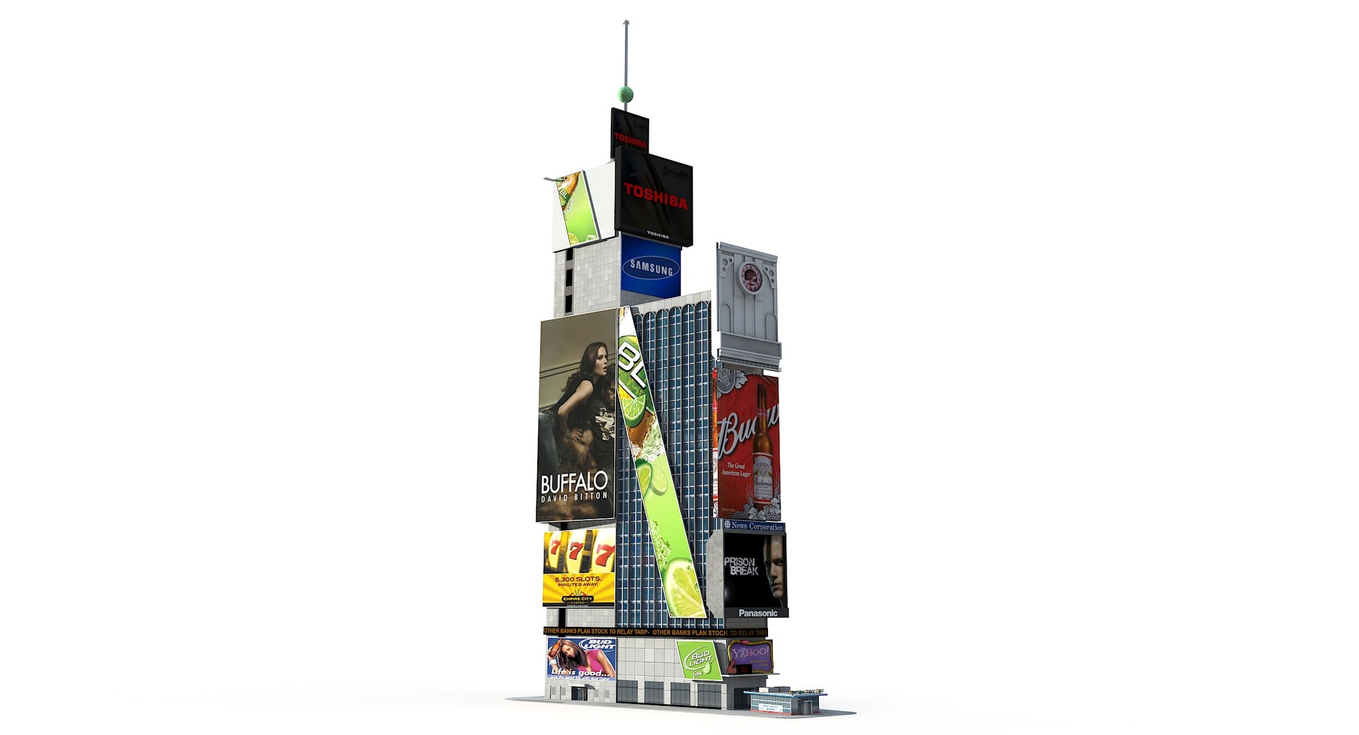 One Times Square Low Poly 3D - TurboSquid 1818272