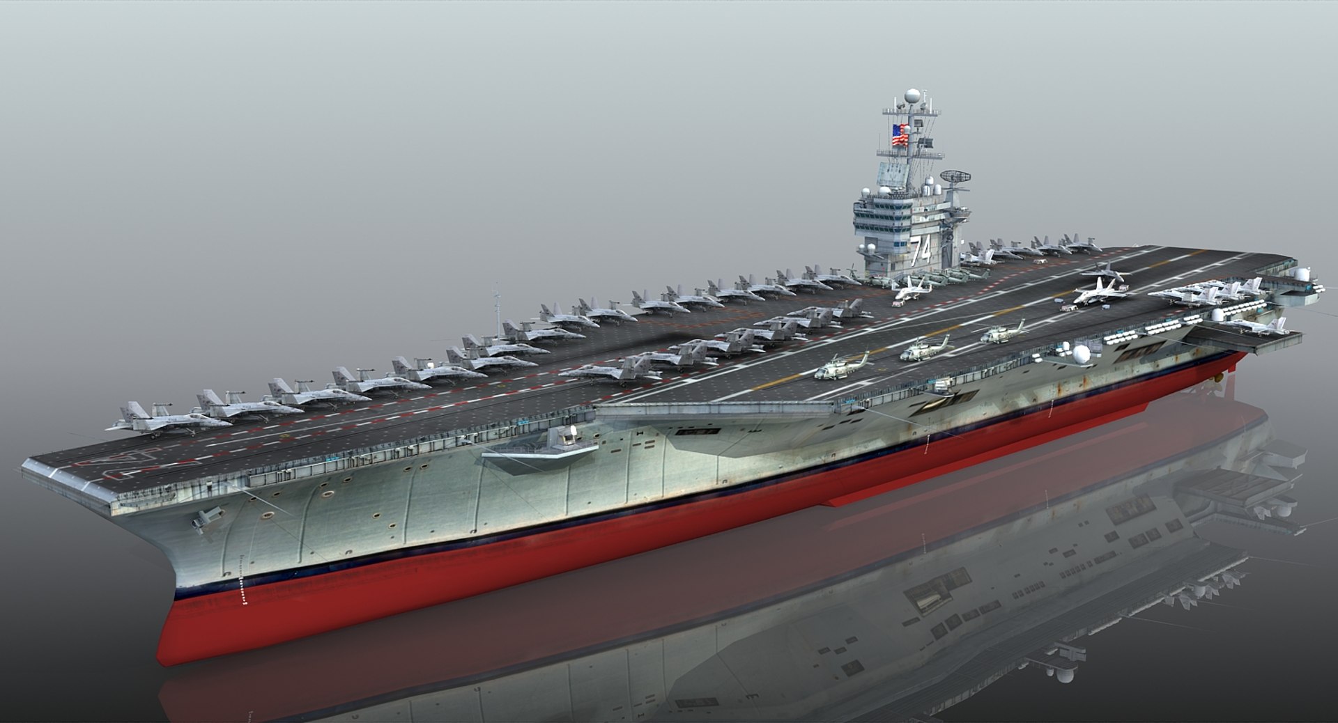3d Model Uss John C Stennis