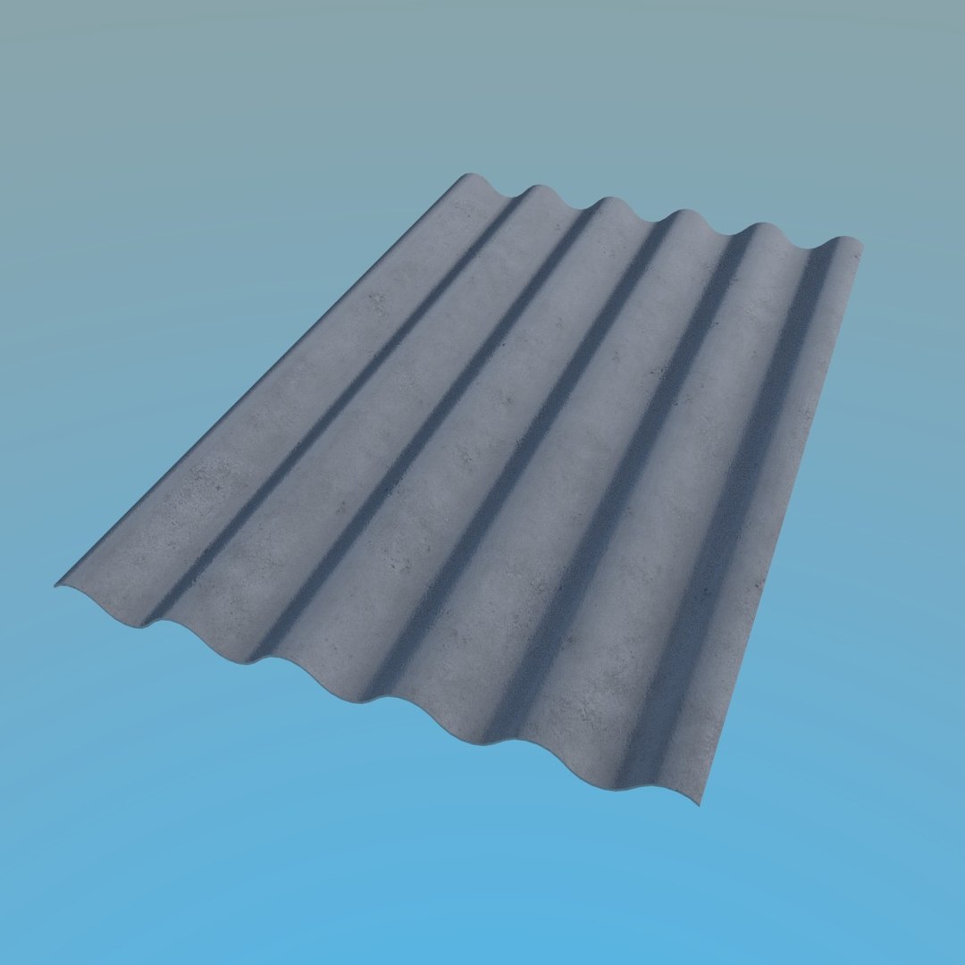 3d Model Slate Roof 1125x1750mm 6