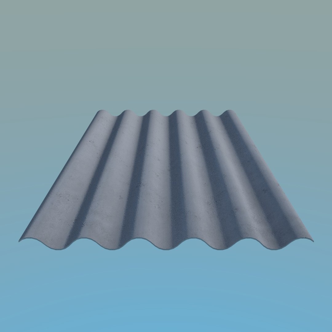3d Model Slate Roof 1125x1750mm 6