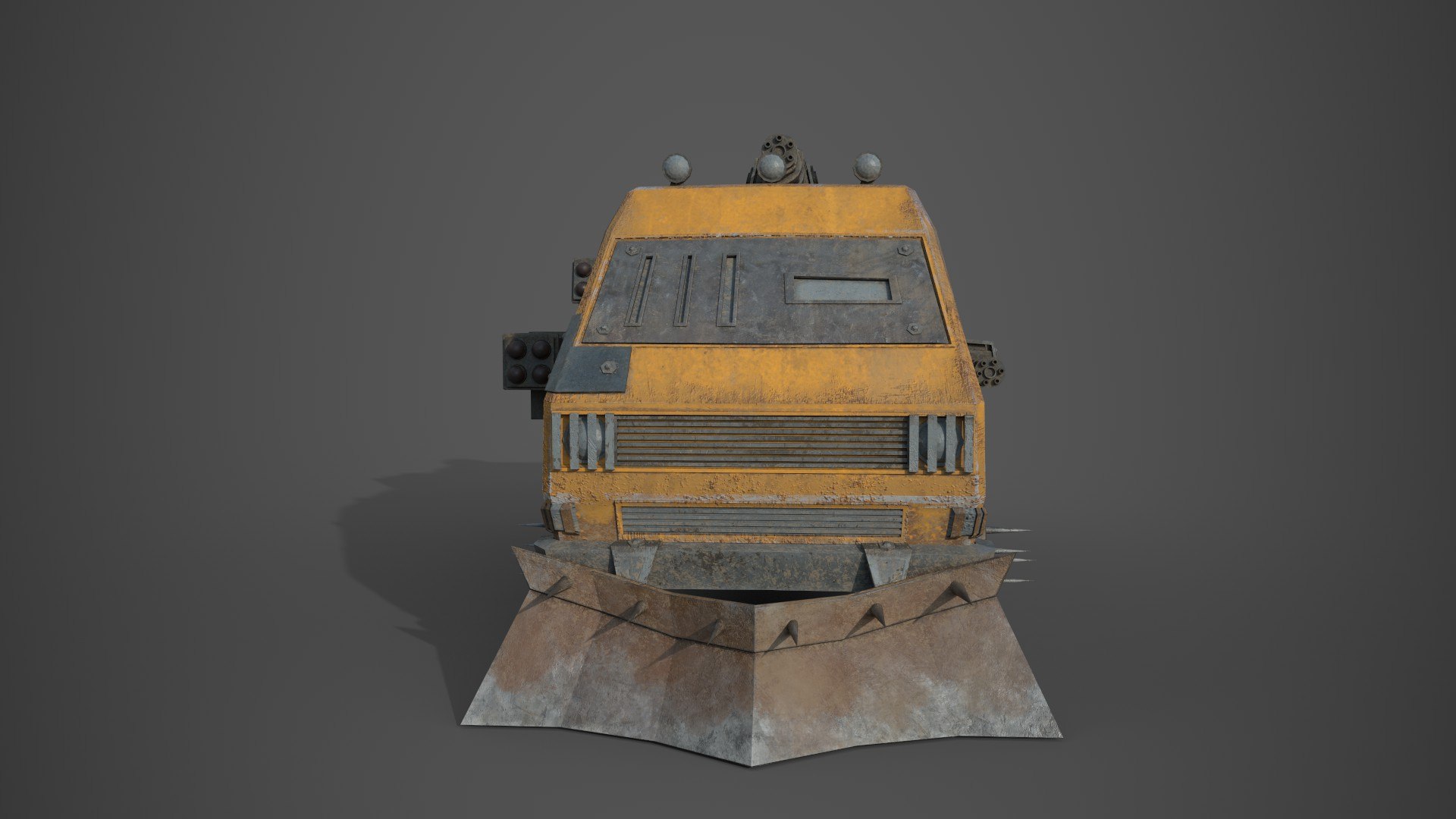 3D Post Apocalyptic Monster Bus - TurboSquid 1643783