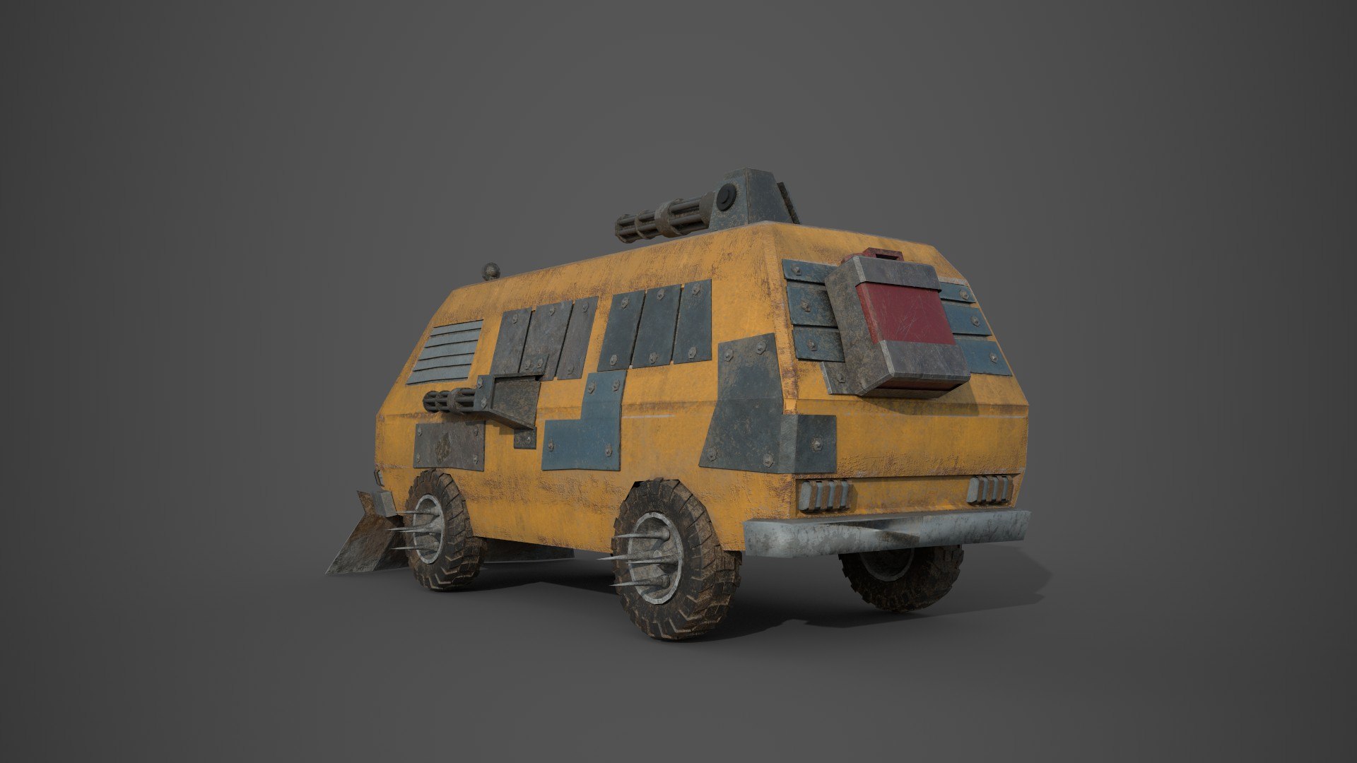 3D Post Apocalyptic Monster Bus - TurboSquid 1643783