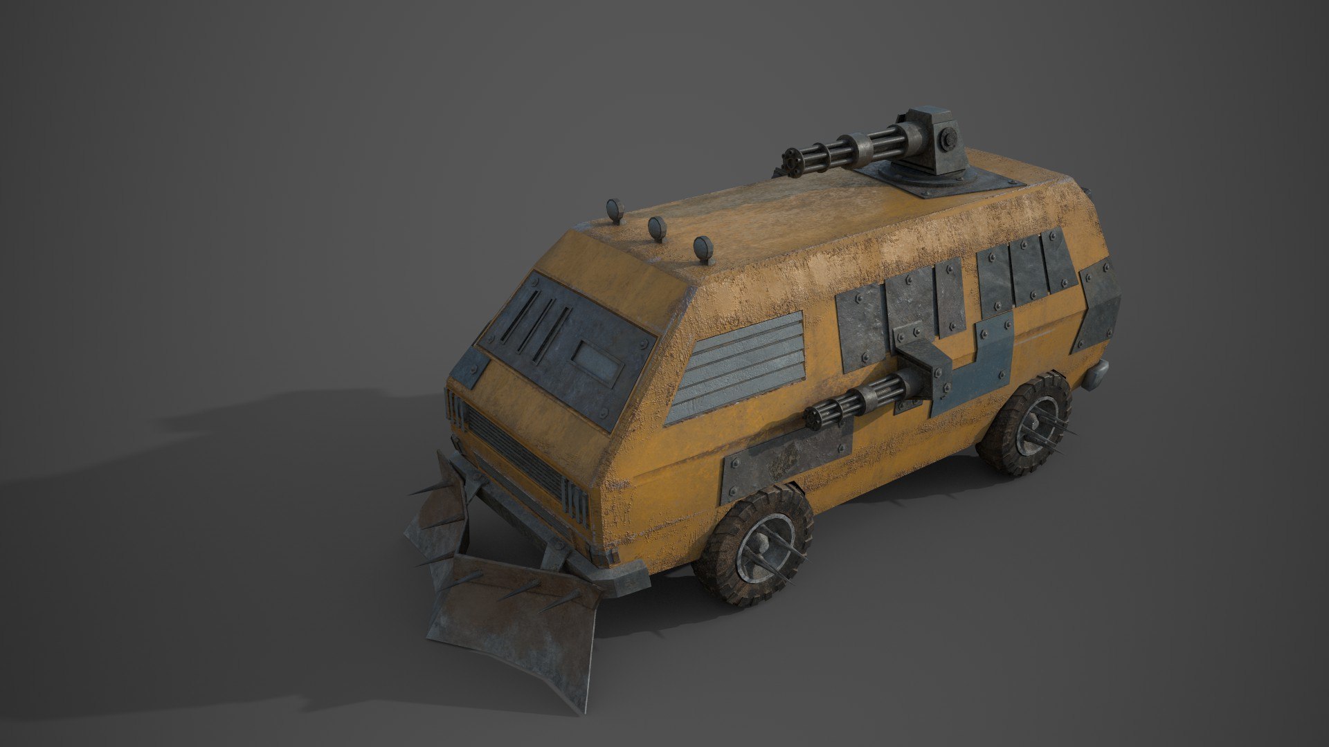3D Post Apocalyptic Monster Bus - TurboSquid 1643783