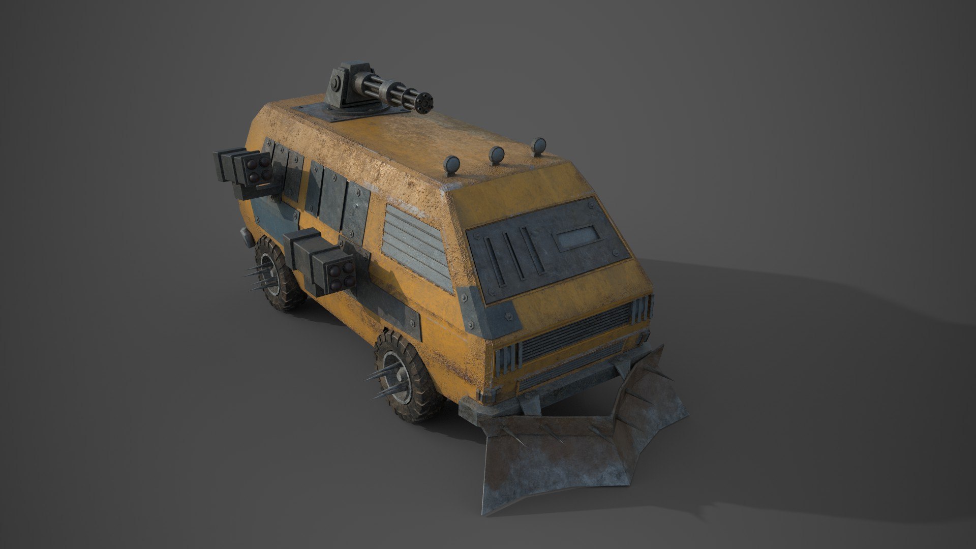 3D Post Apocalyptic Monster Bus - TurboSquid 1643783