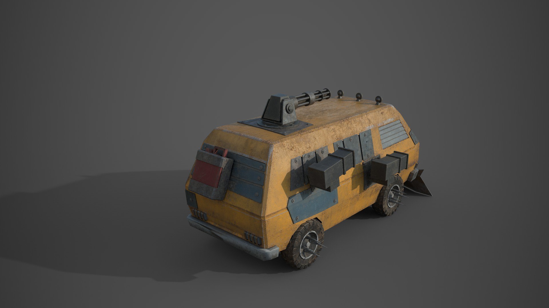3D Post Apocalyptic Monster Bus - TurboSquid 1643783