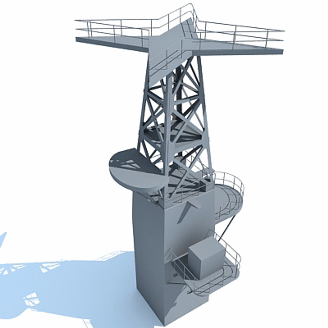 3d Model Industrial Tower