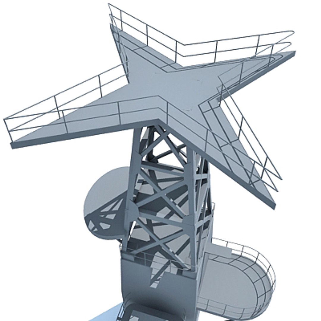 3d Model Industrial Tower