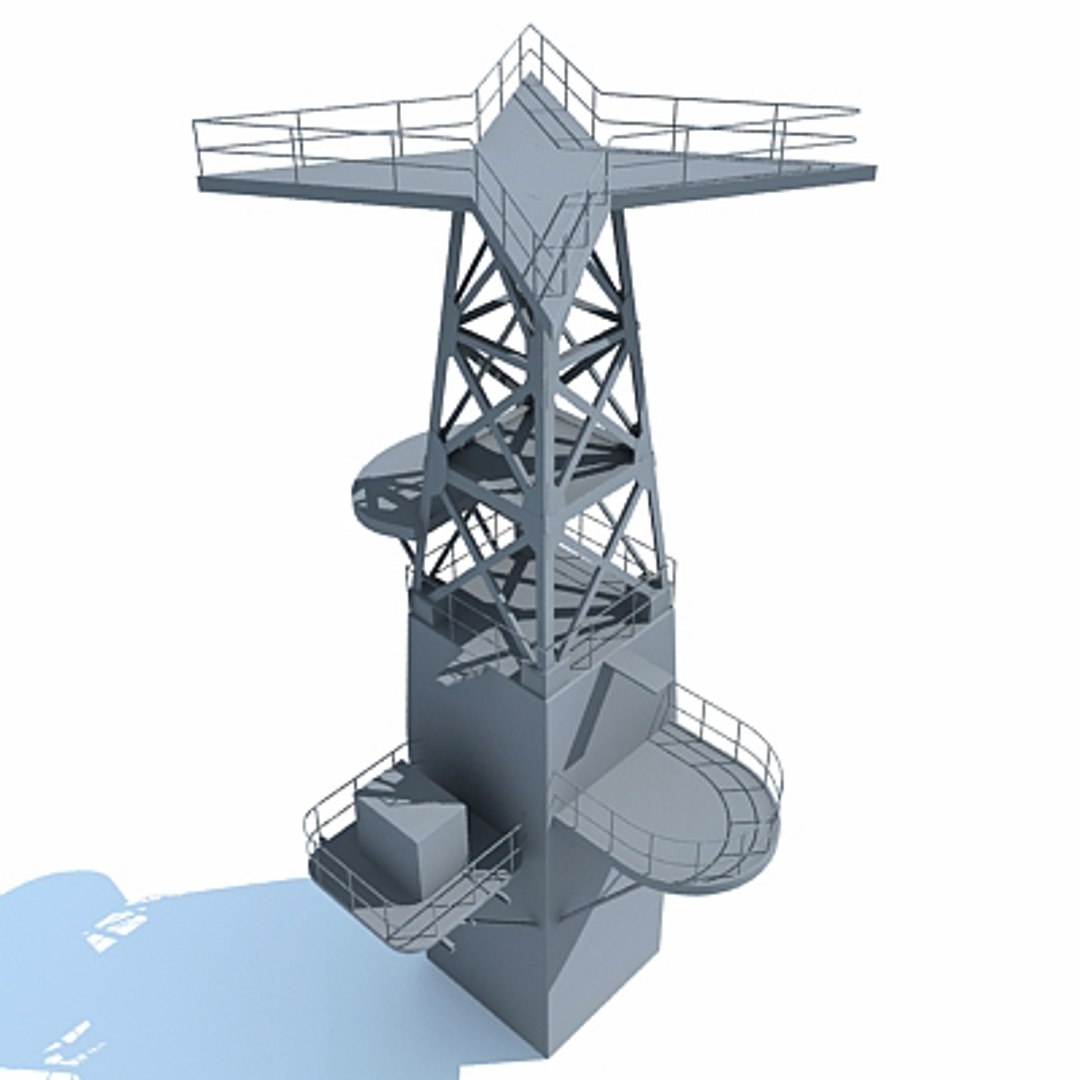 3d Model Industrial Tower