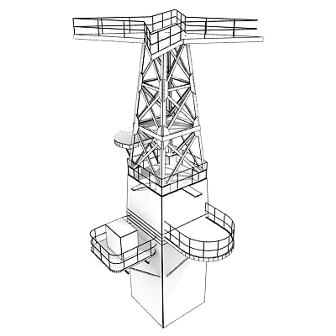 3d Model Industrial Tower