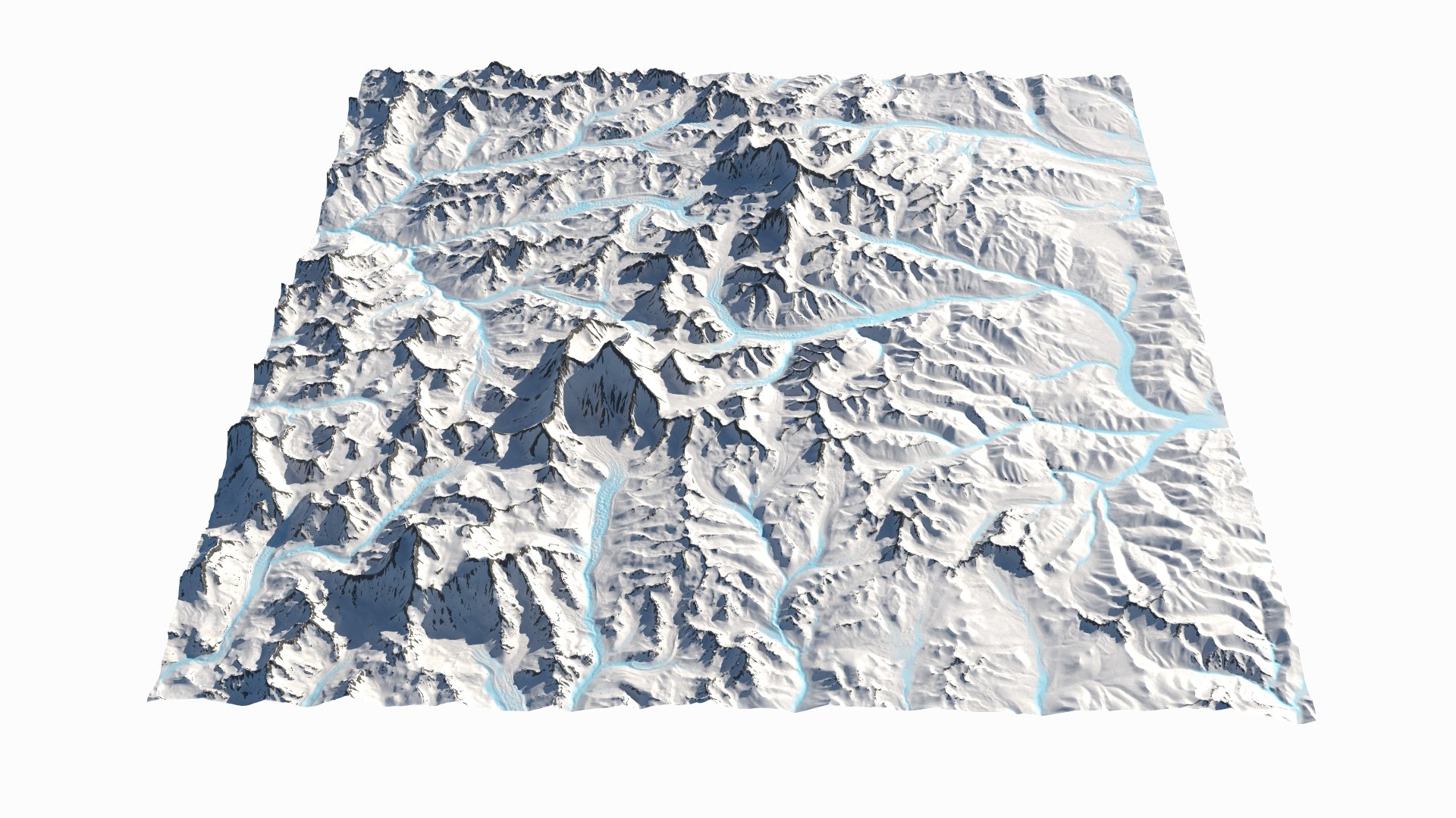 Himalaya Large Scale Snowy Terrain 3D Model - TurboSquid 2337028