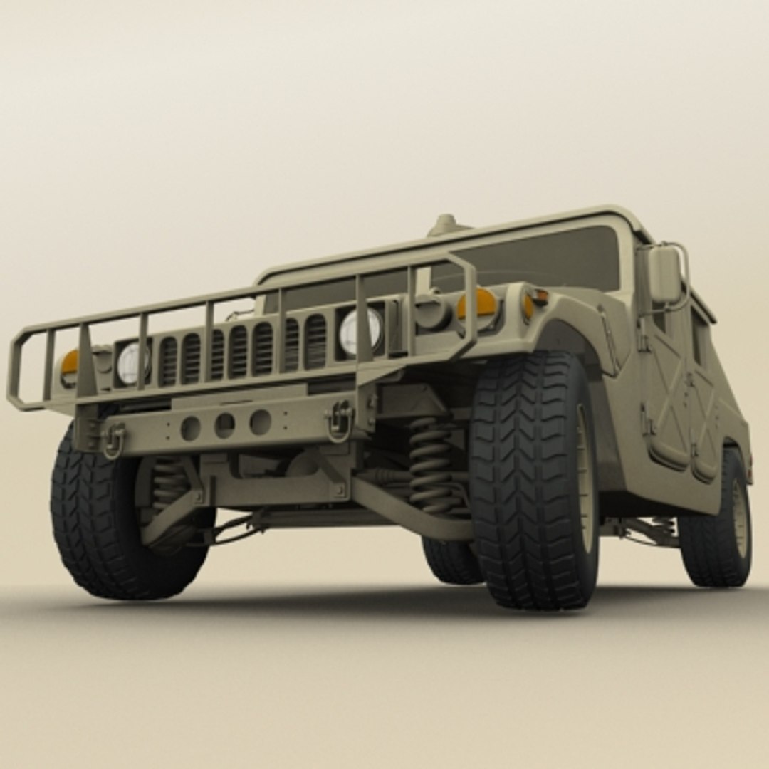 Realistic Hmmwv Military Humvee 3d Model
