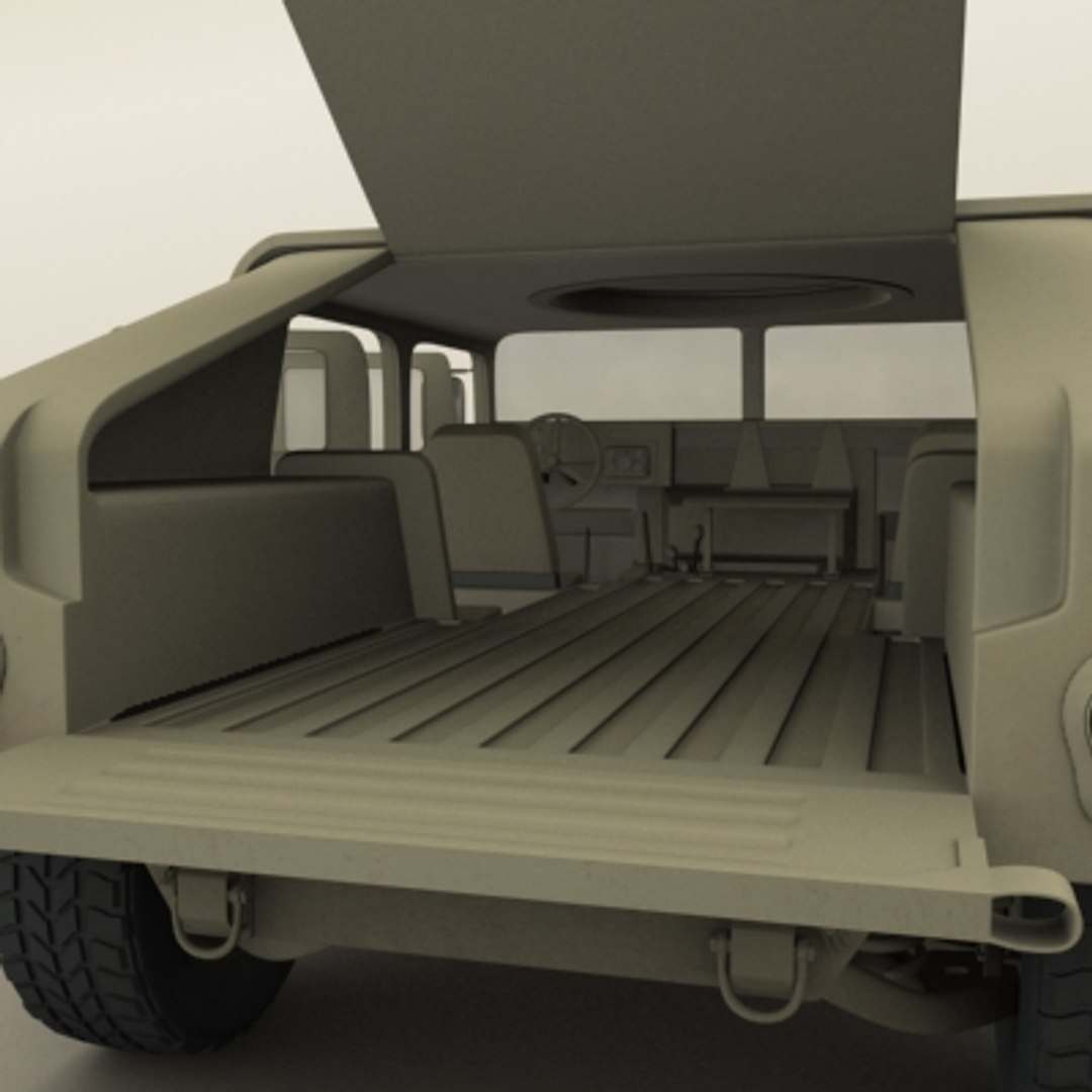 Realistic Hmmwv Military Humvee 3d Model