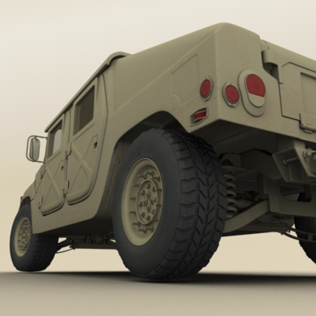 Realistic Hmmwv Military Humvee 3d Model