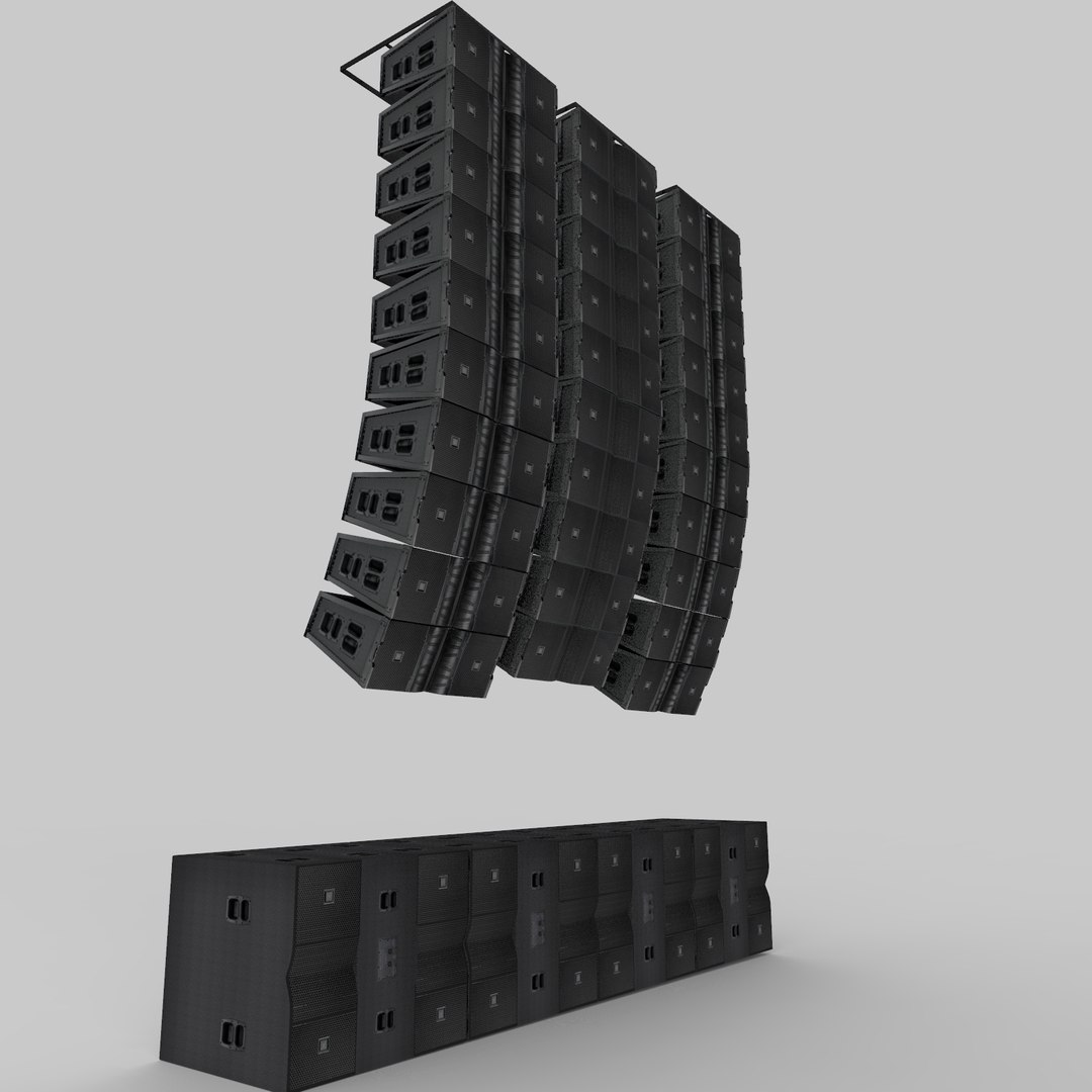 jbl vtx line array 3d 3ds