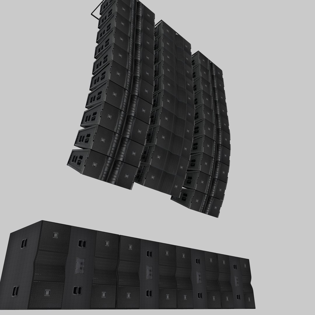 jbl vtx line array 3d 3ds