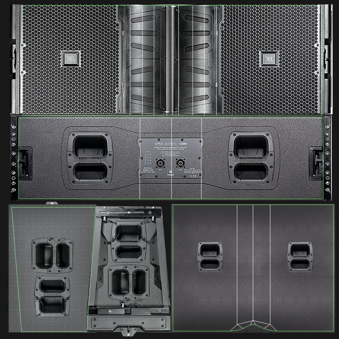 jbl vtx line array 3d 3ds