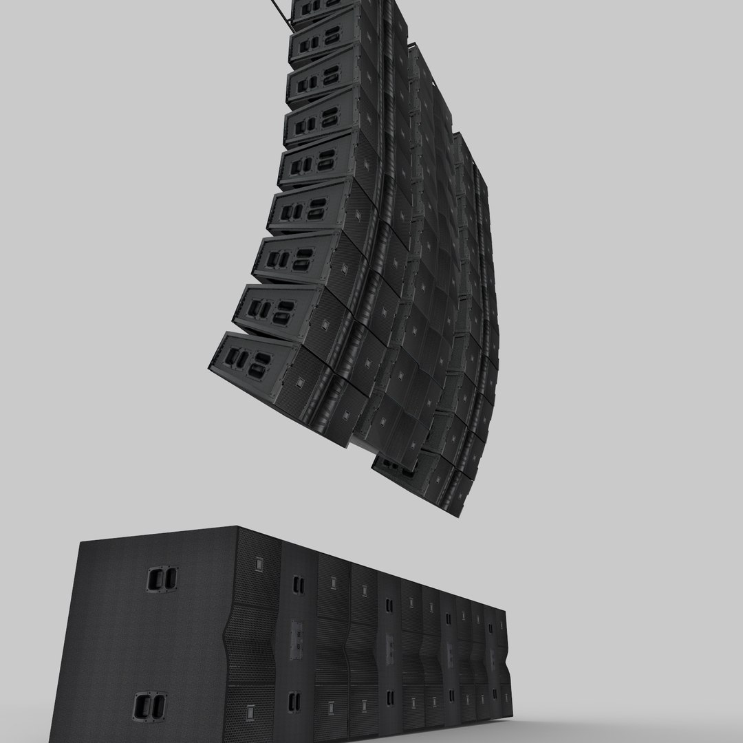 jbl vtx line array 3d 3ds
