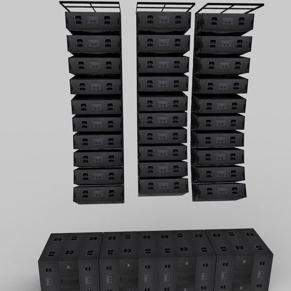 jbl vtx line array 3d 3ds