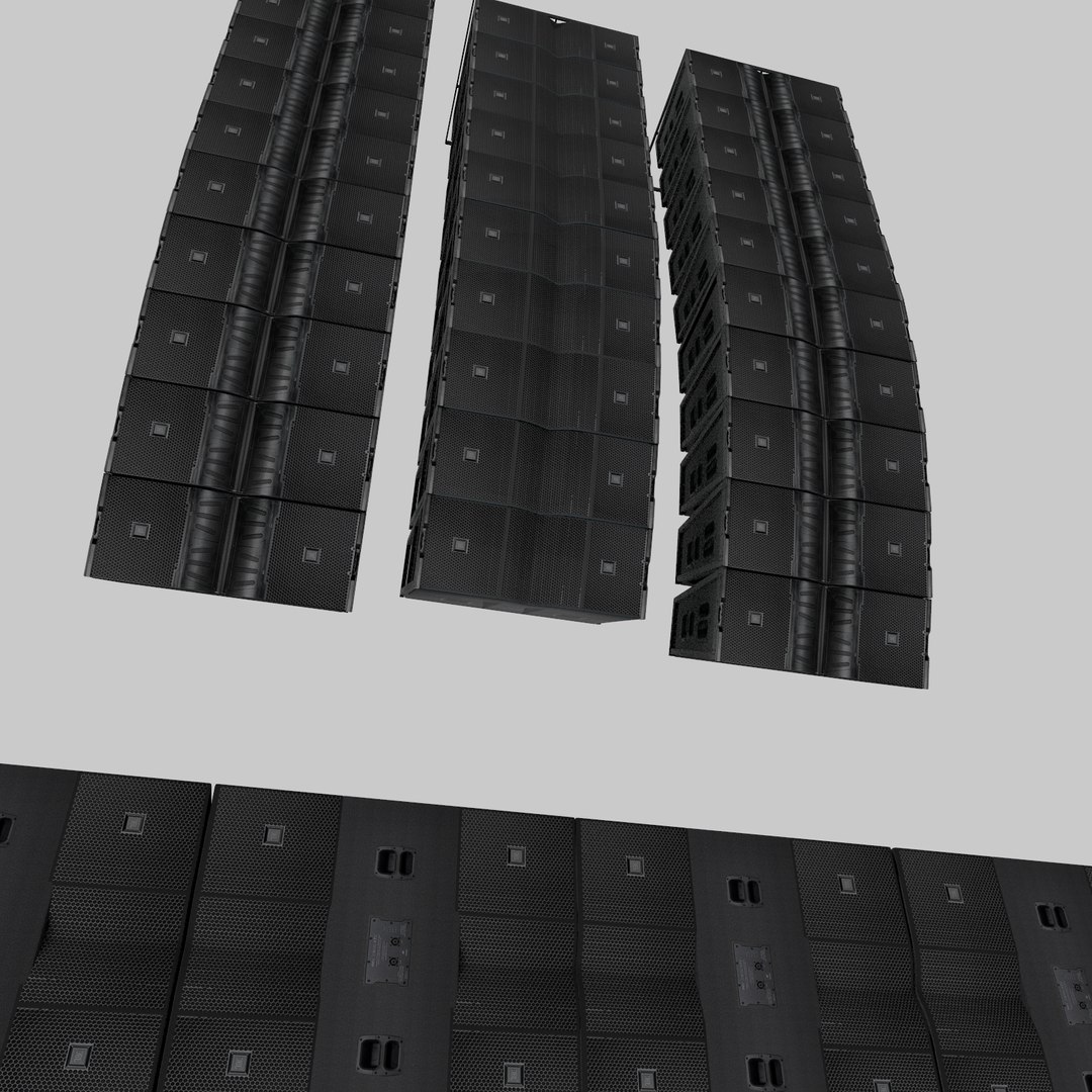 jbl vtx line array 3d 3ds