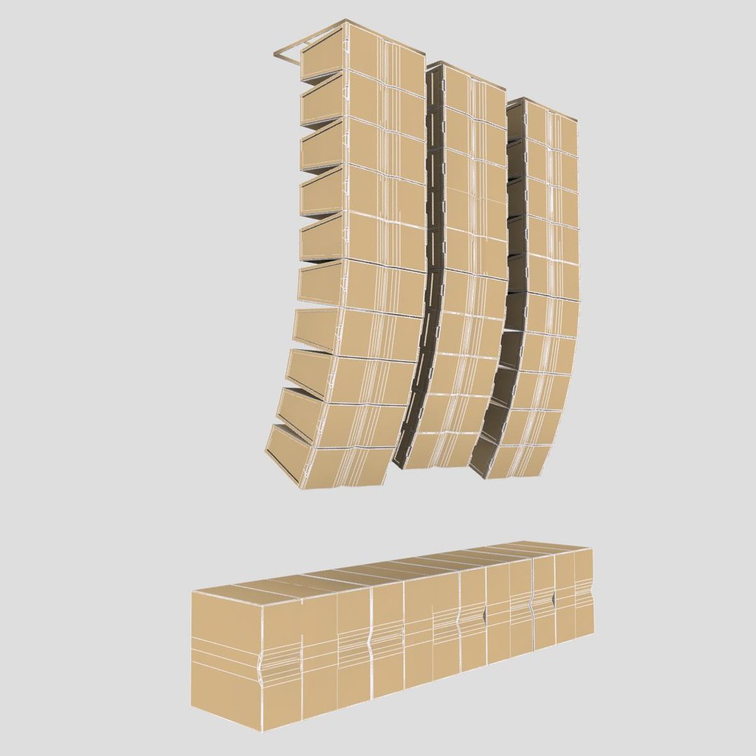 jbl vtx line array 3d 3ds