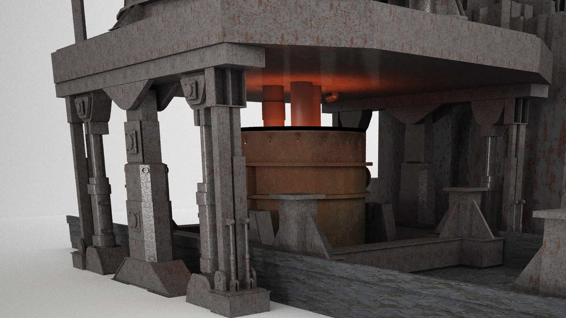 3D Electric Arc Furnace Model - TurboSquid 1618965