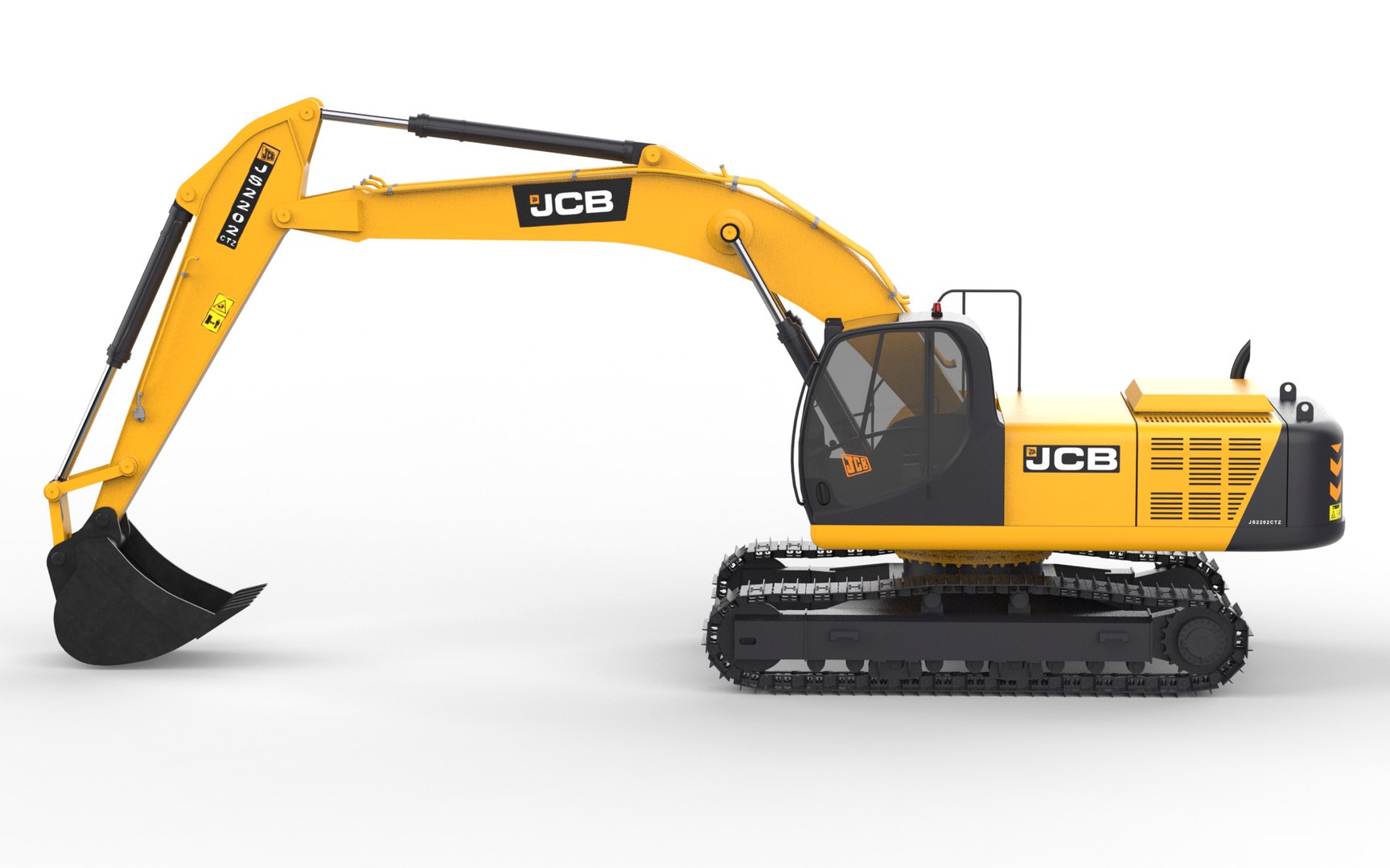 Jcb Js220 Excovator 3D Model - TurboSquid 2253185