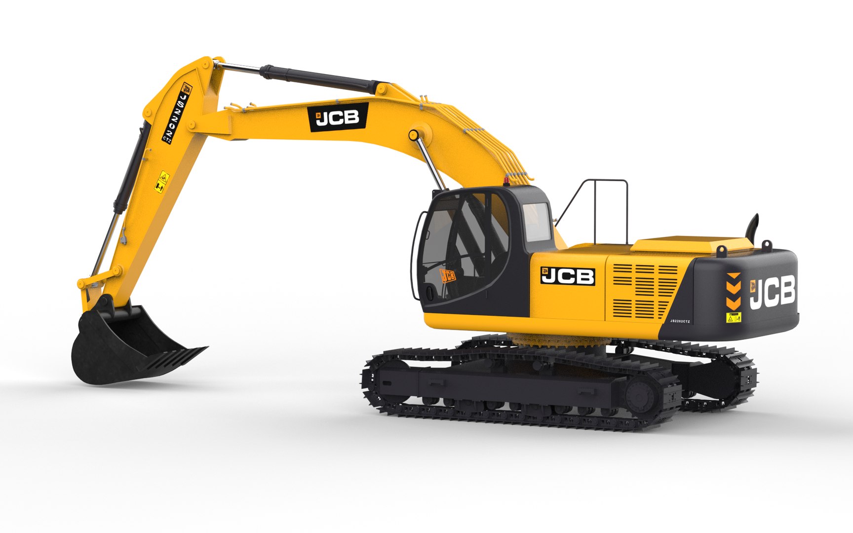 Jcb Js220 Excovator 3D Model - TurboSquid 2253185