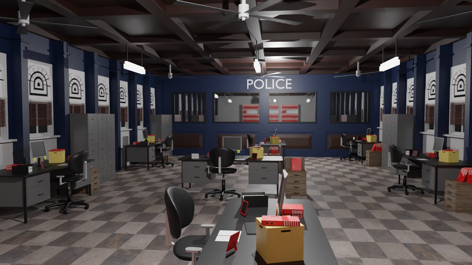 Police Station 3D Model - TurboSquid 2158039