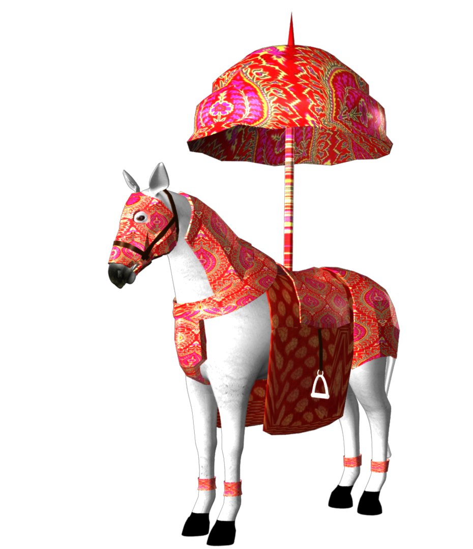 3D Indian Wedding Horse Animations - TurboSquid 1371190