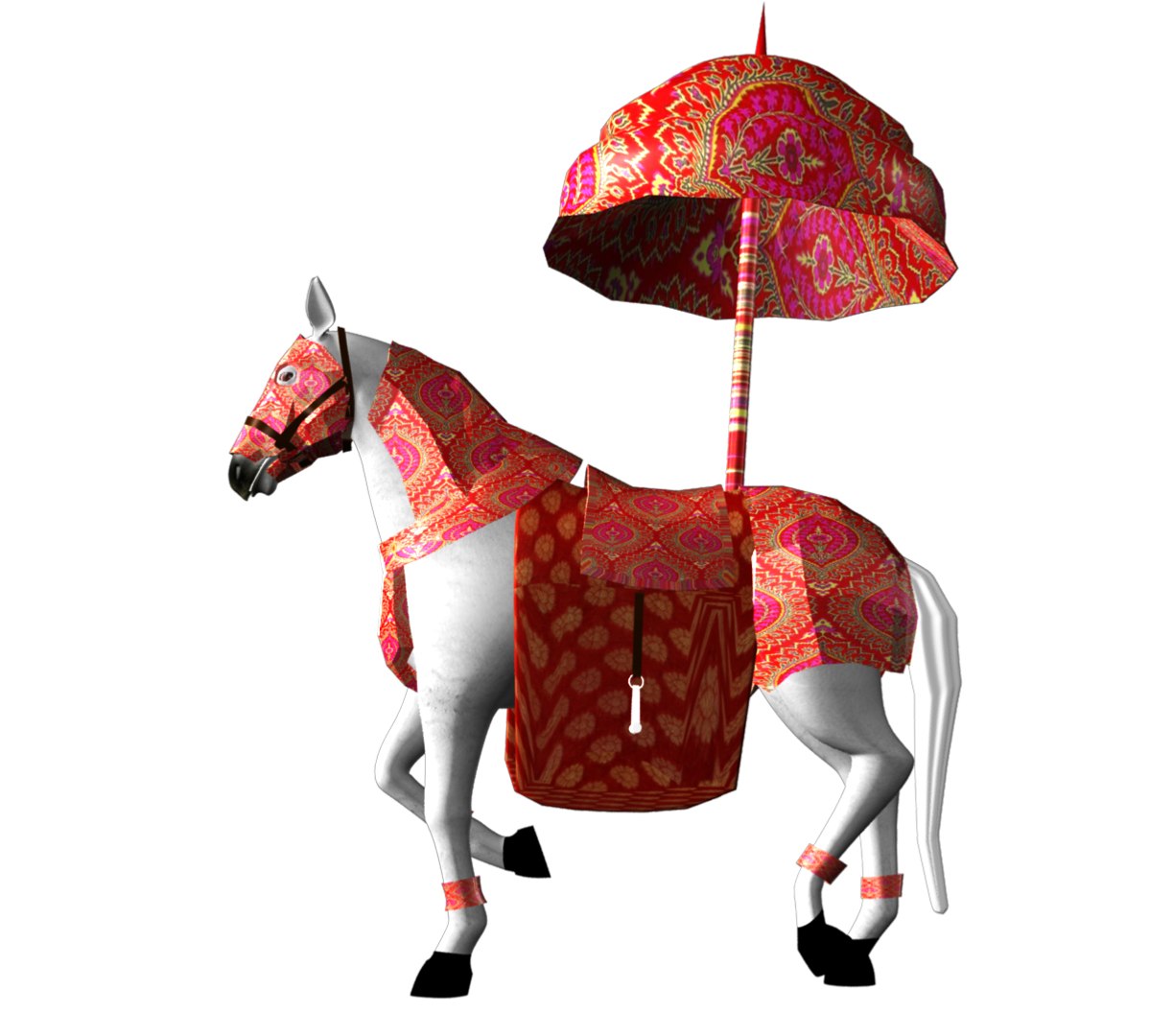 3D Indian Wedding Horse Animations - TurboSquid 1371190