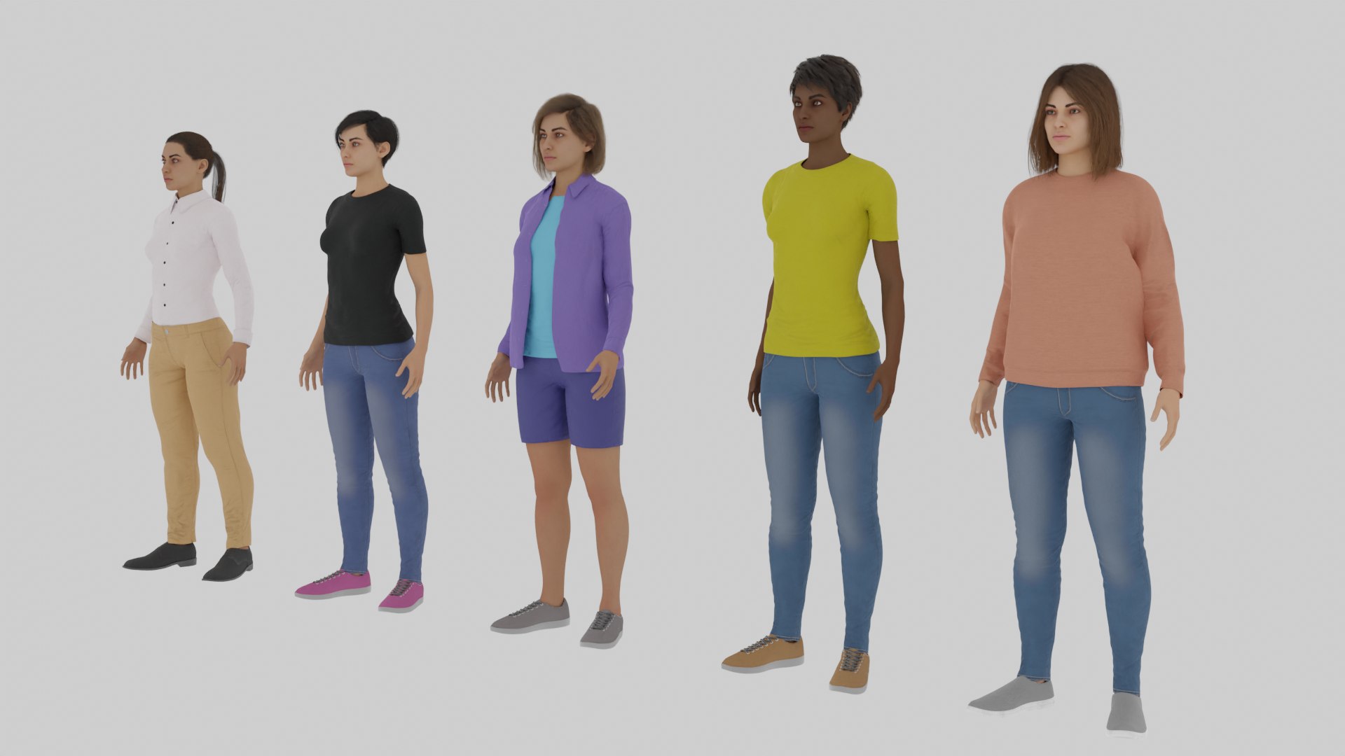 modelo 3d Girl Collection - TurboSquid 2053307