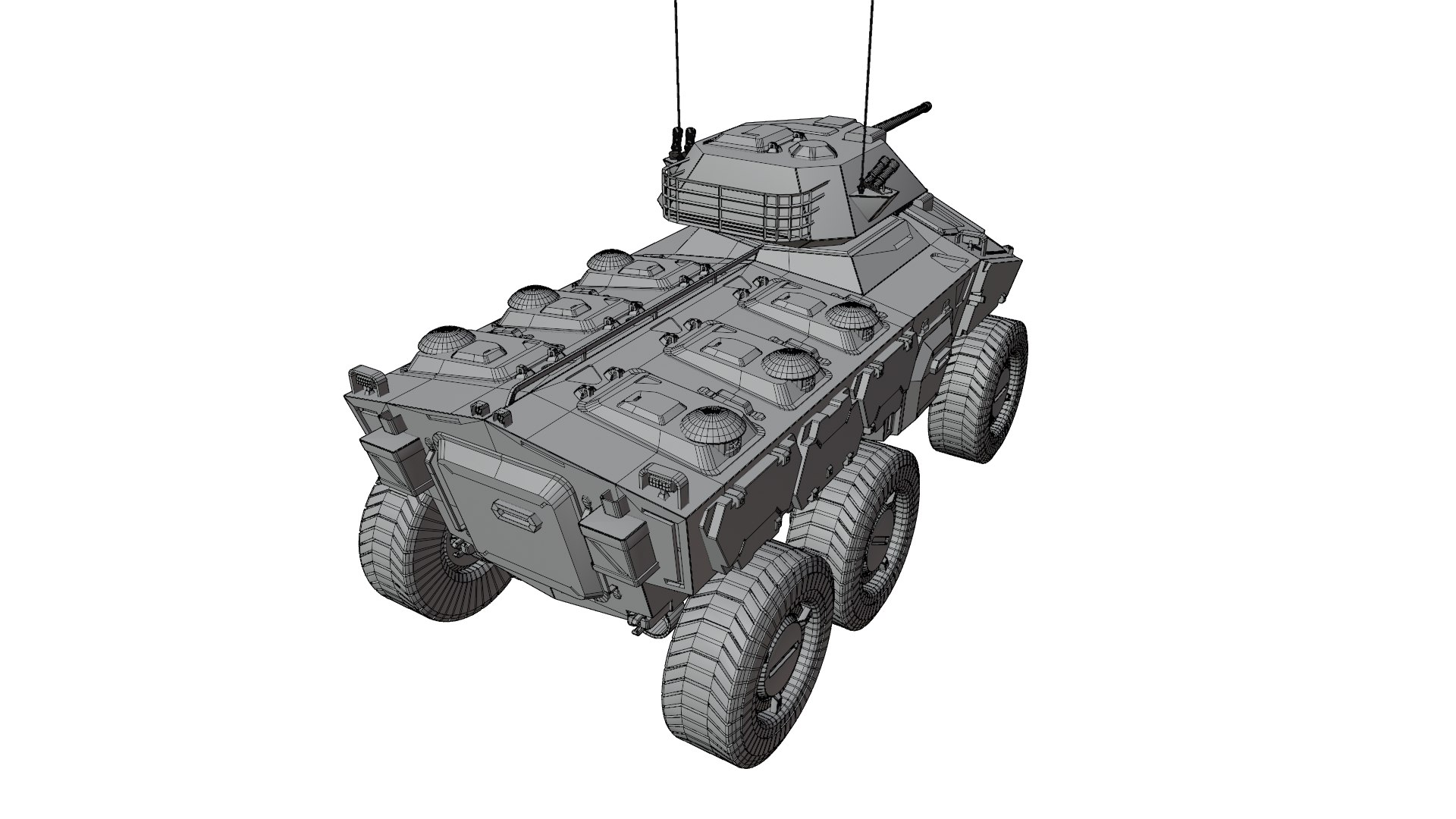 3D Sci-fi APC Turret - TurboSquid 2124665