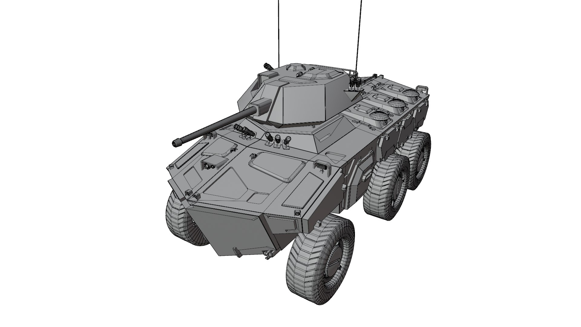 3D Sci-fi APC Turret - TurboSquid 2124665
