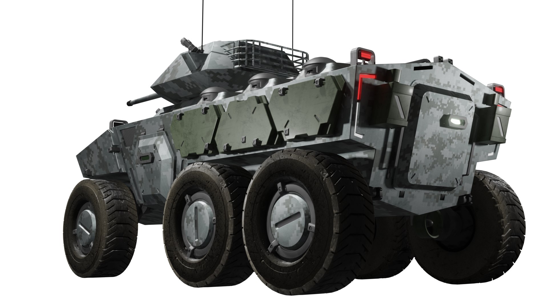 3D Sci-fi APC Turret - TurboSquid 2124665