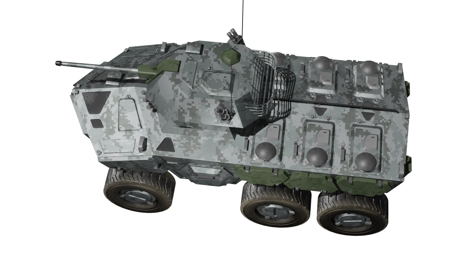 3D Sci-fi APC Turret - TurboSquid 2124665