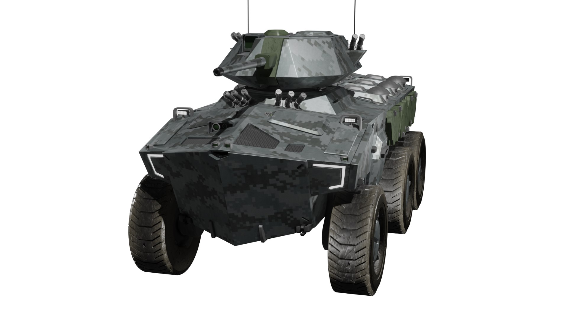 3D Sci-fi APC Turret - TurboSquid 2124665