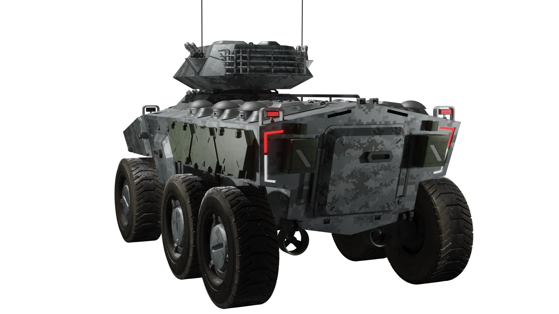 3D Sci-fi APC Turret - TurboSquid 2124665