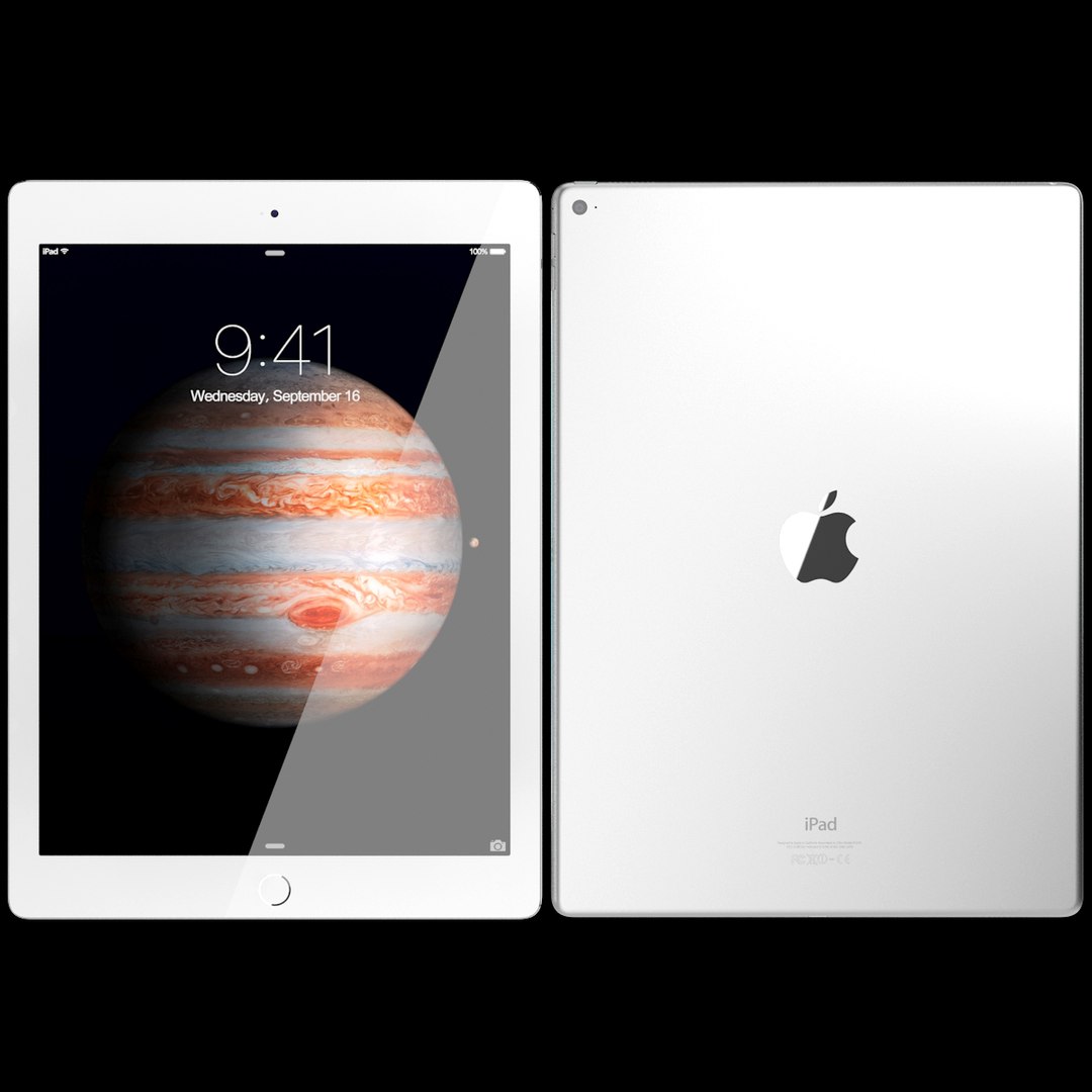 3d realistic apple ipad pro model